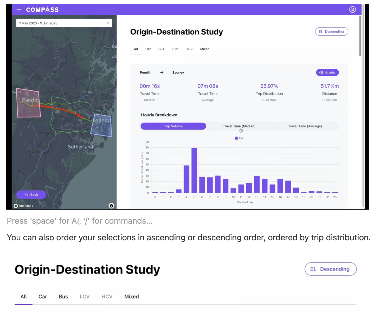 Origin-Destination - How to Select Zones while using the Origin-Destination tool